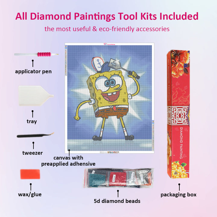 Chef SpongeBob Diamond Painting Kits for Adults 20% Off Today – DIY ...