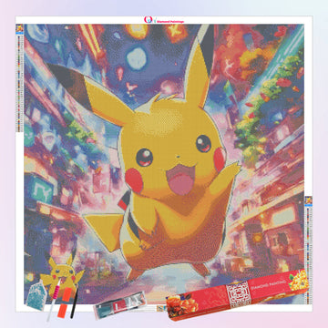 Pikachu Diamond Painting | Pokemon Diamond Painting | 20% Off Discount ...