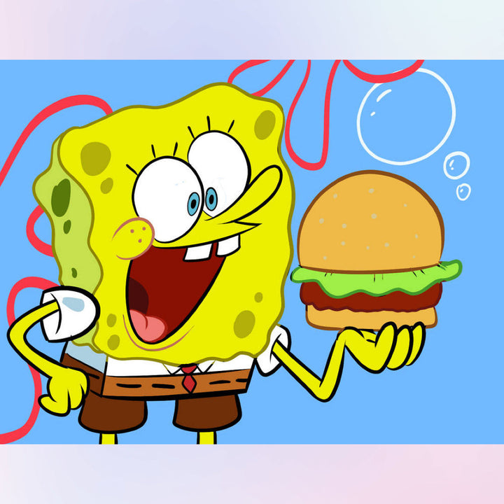 SpongeBob Hamburger Diamond Painting Kits for Adults 20% Off Today ...