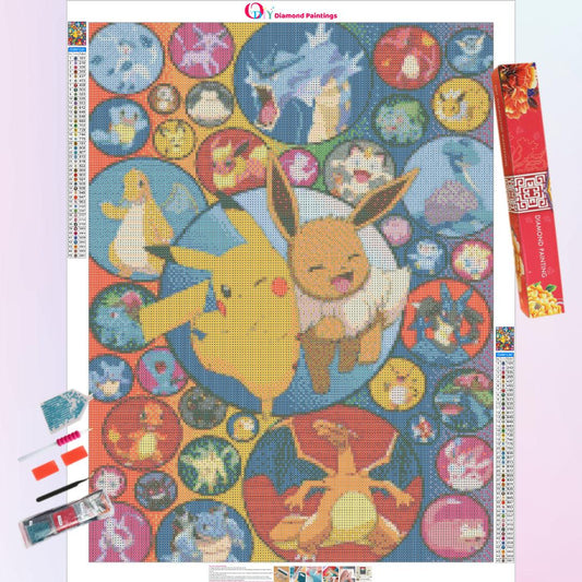 Pikachu Diamond Painting | Pokemon Diamond Painting | 20% Off Discount ...