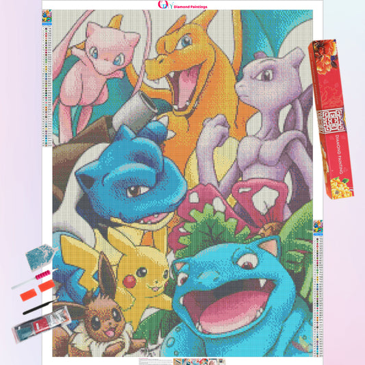 Pokemon Diamond Painting Kit 20% Off Today - Ideal Wall Decor & Gift ...