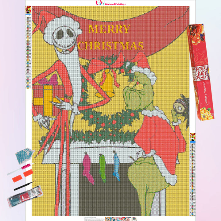 Nightmare Before the Grinch Stole Christmas Diamond Painting Kits for ...