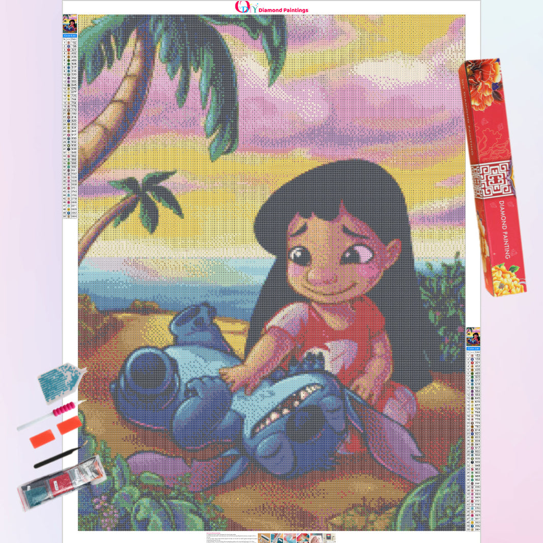 Tummy Rubs Lilo and Stitch Diamond Painting Kits for Adults 20% Off ...